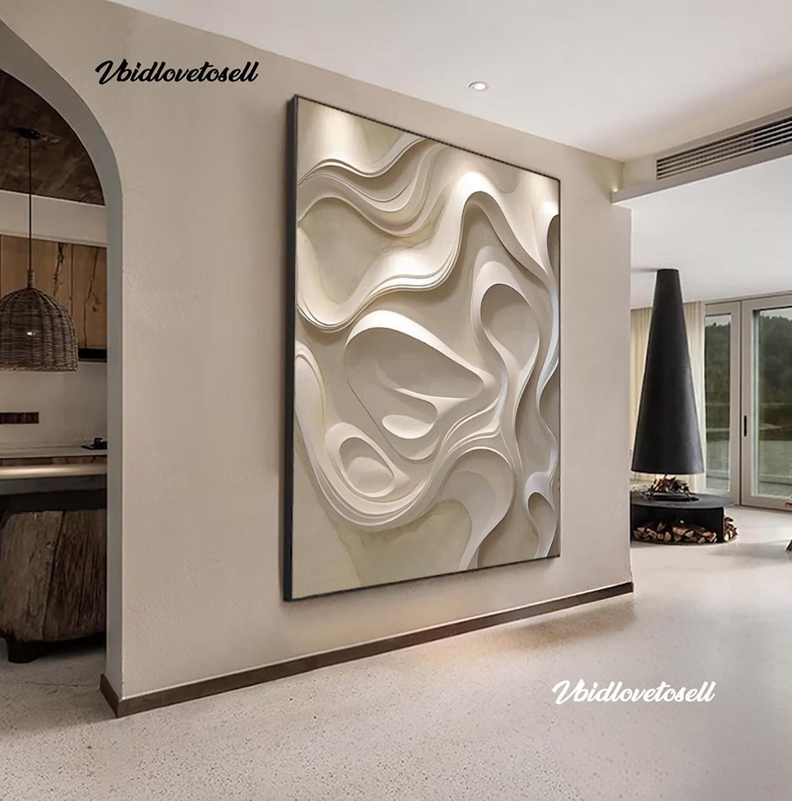 Hand-carved 3D Wood Wall Art, Sculptured Textured Decor - Etsy