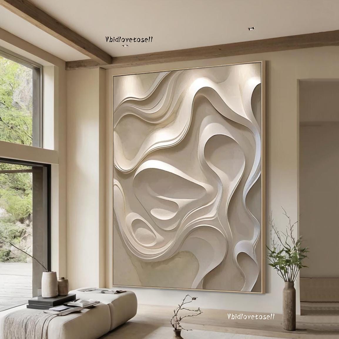 Hand-carved 3D Wood Wall Art, Sculptured Textured Decor - Etsy