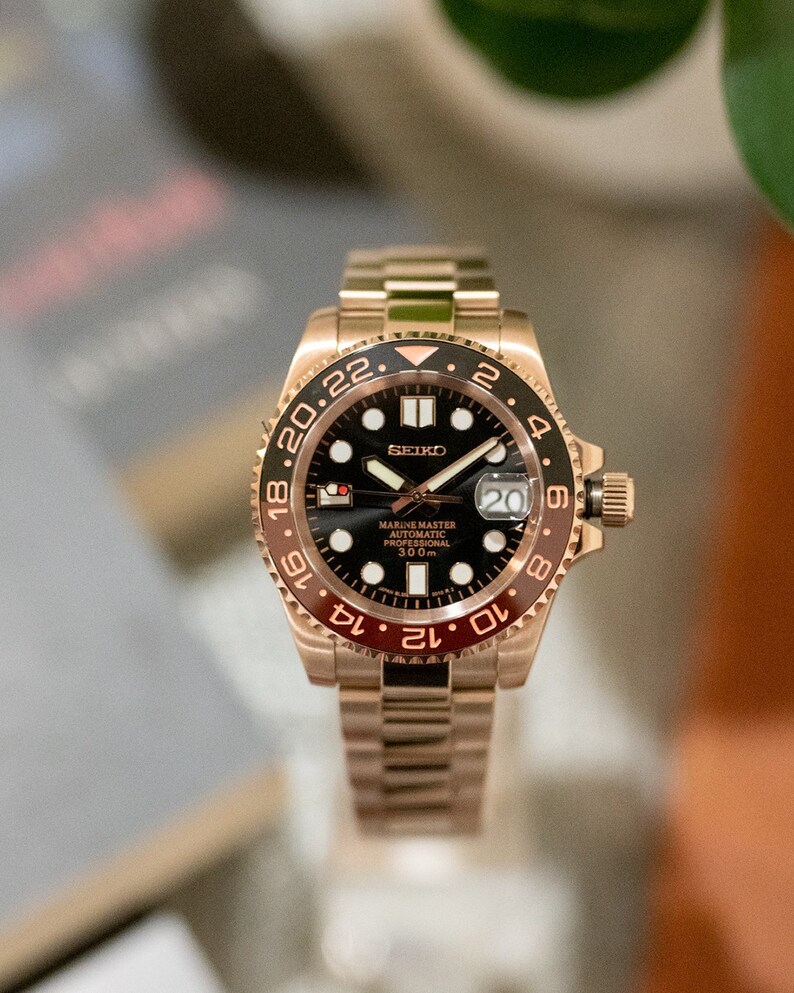 Custom Seiko Mod Root Beer Automatic Watch Pre-order - Etsy