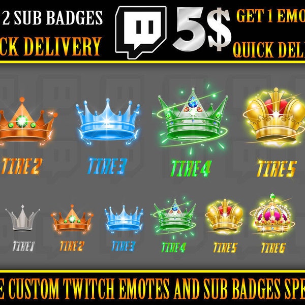 Crown Logo Emote - Etsy