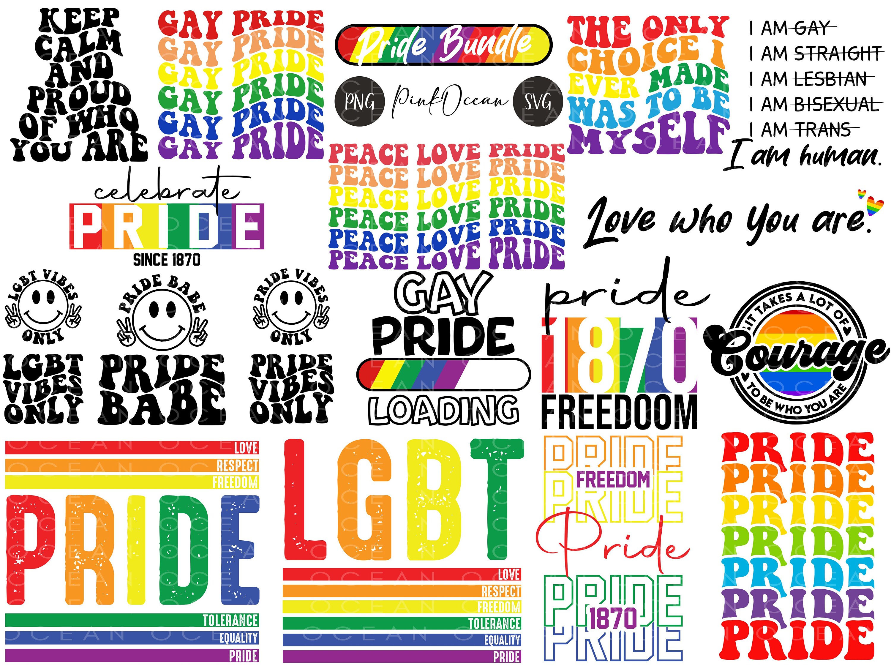 LGBTQ SVG Bundle, LGBT Svg, Pride Svg, Gay Pride Svg, Lgbt Quotes Svg ...