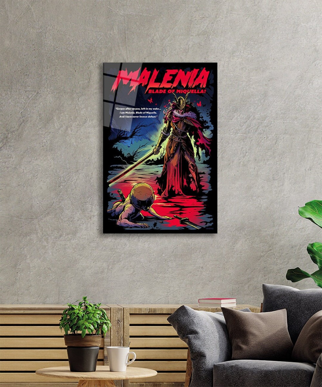 MALENIA BLADE of MIQUELLA Video Game Poster, Travel Poster, Gaming ...