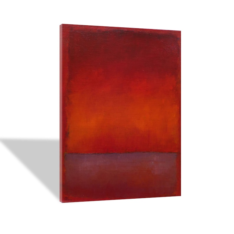 Mark Rothko Production ,mark Rothko Red Print Canvas Painting, Abstract ...