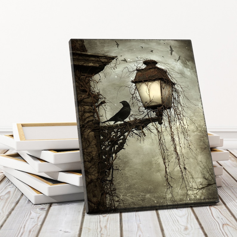 Crows Nest Canvas Wall Art, 3D Art on Canvas, Horror Background Art ...