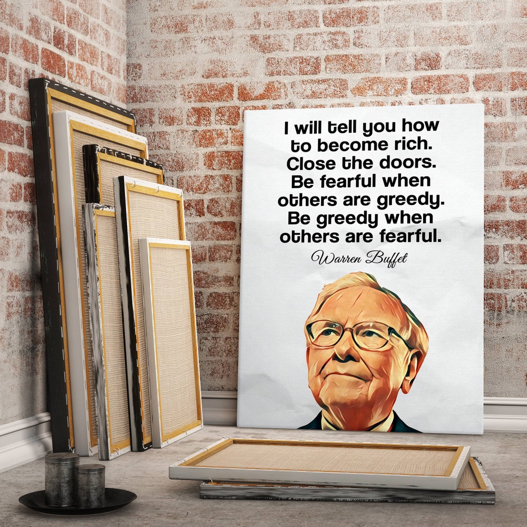 Art Prints, Warren Buffett Canvas Prints, Wall Art,canvas Wall Art ...