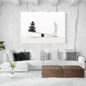 Stones Feather Balance Poster,zen Art for Harmony and Peace,create A ...