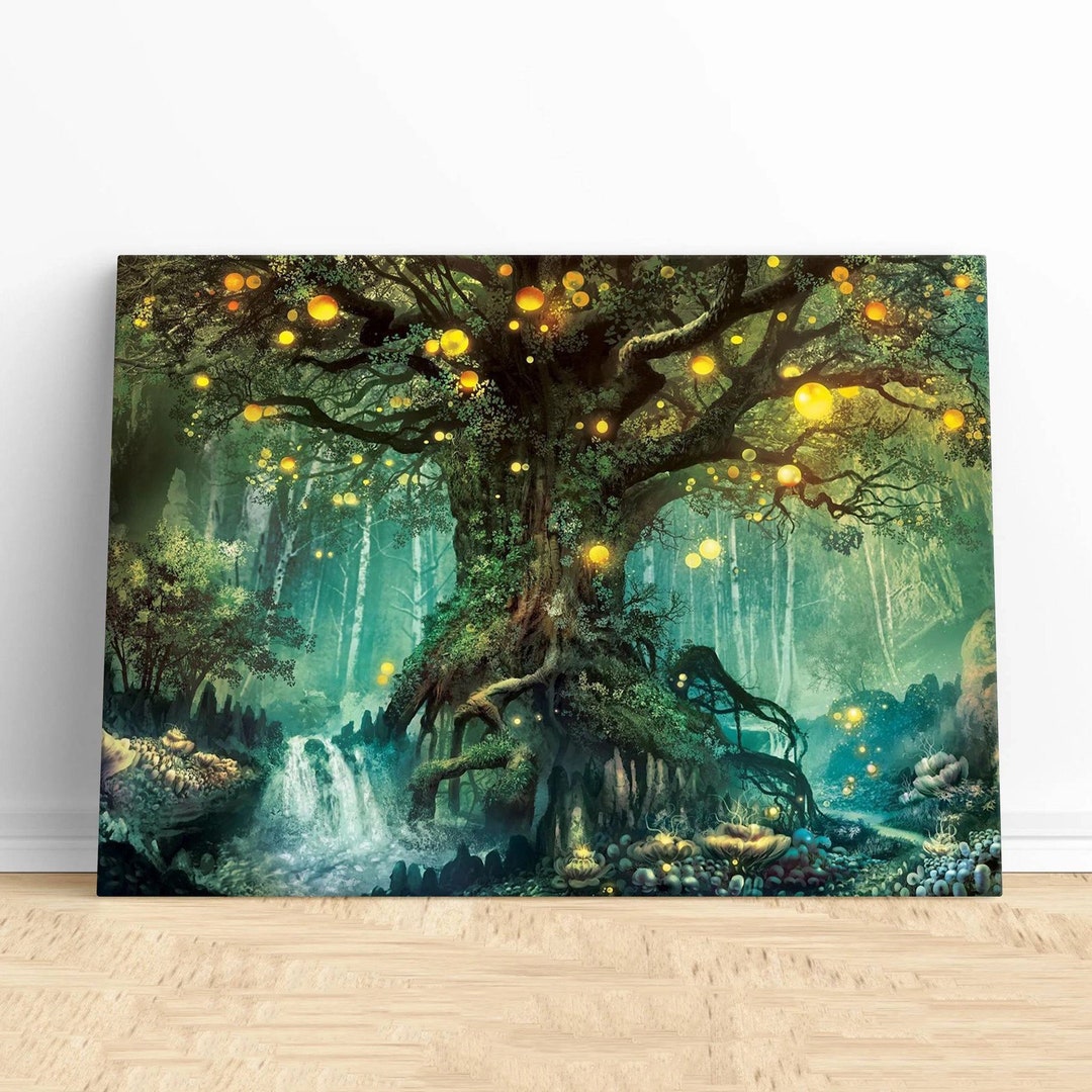 Tree of Life Canvas Wall Art Painting, Huge Canvas Wall Decoration ...
