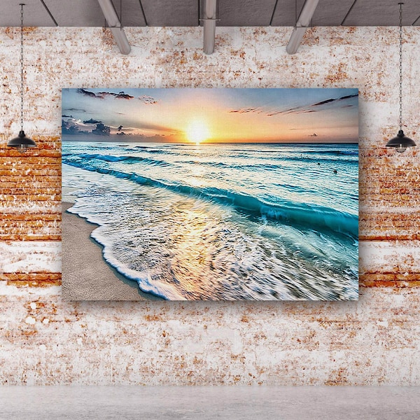 Beach Wall Art Canvas - Etsy