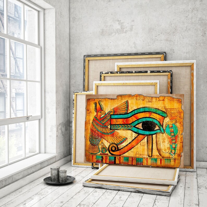 Ancient Egyptian Eye of Horus Canvas Wall Art Painting Canvas - Etsy