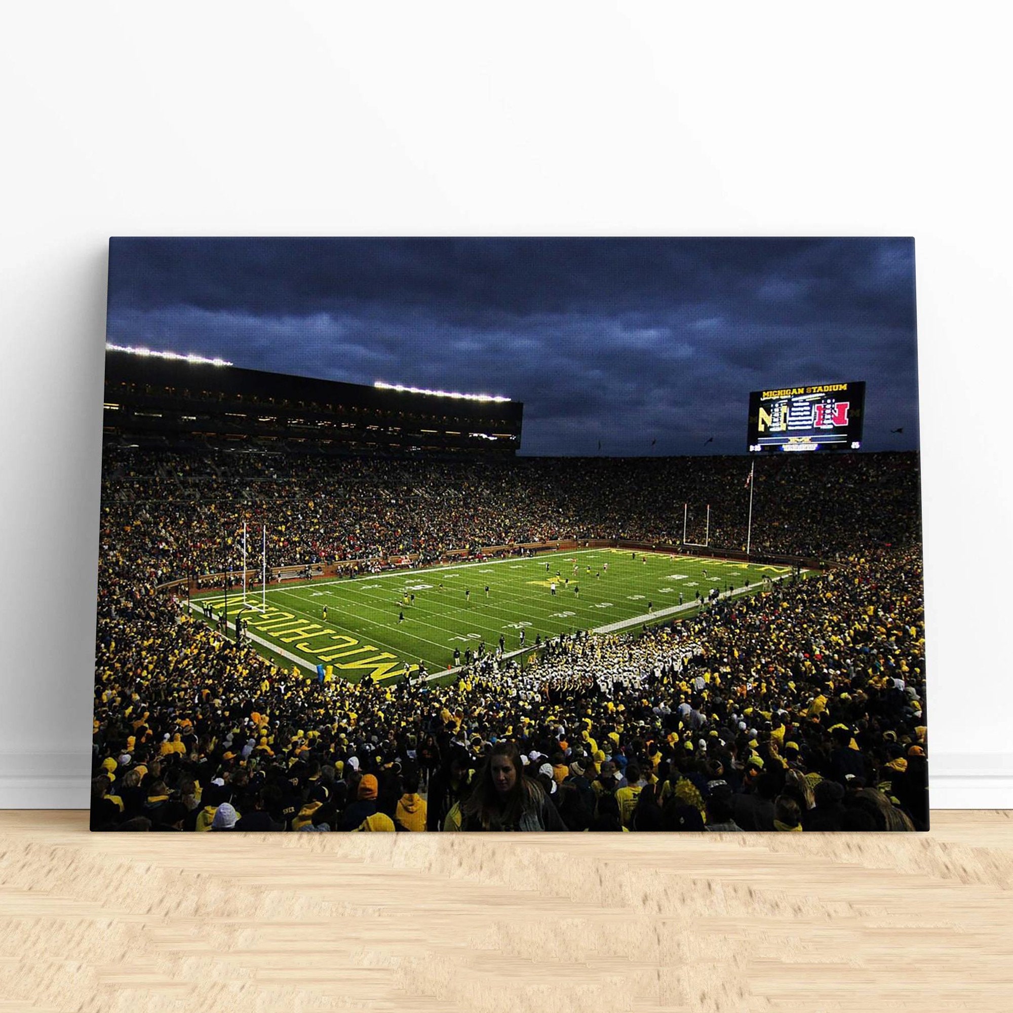 Michigan 'the Big House' Canvas Wall Art,college Football Decor ...