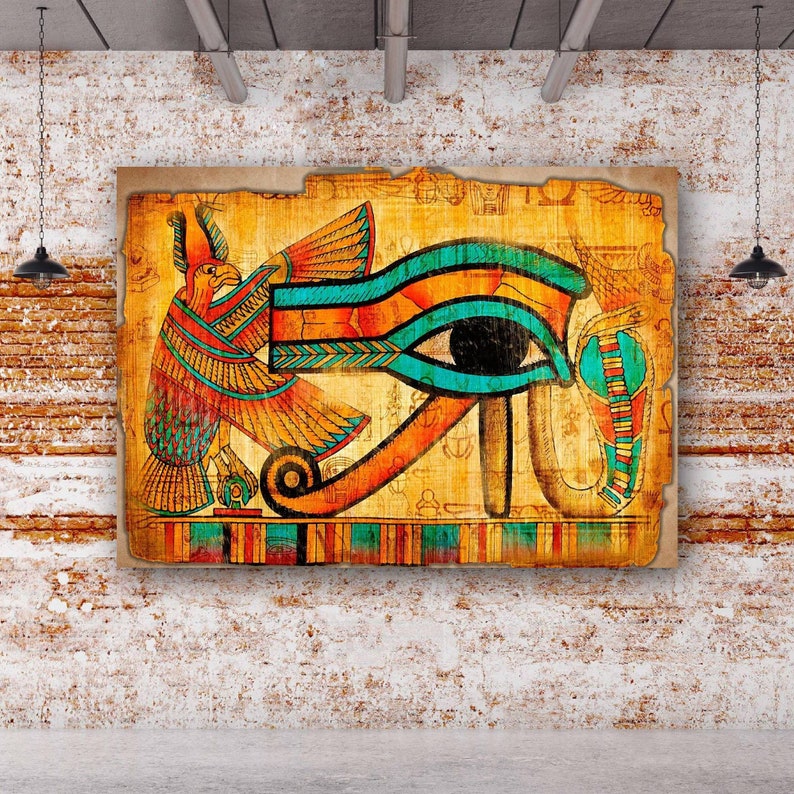 Ancient Egyptian Eye of Horus Canvas Wall Art Painting Canvas - Etsy