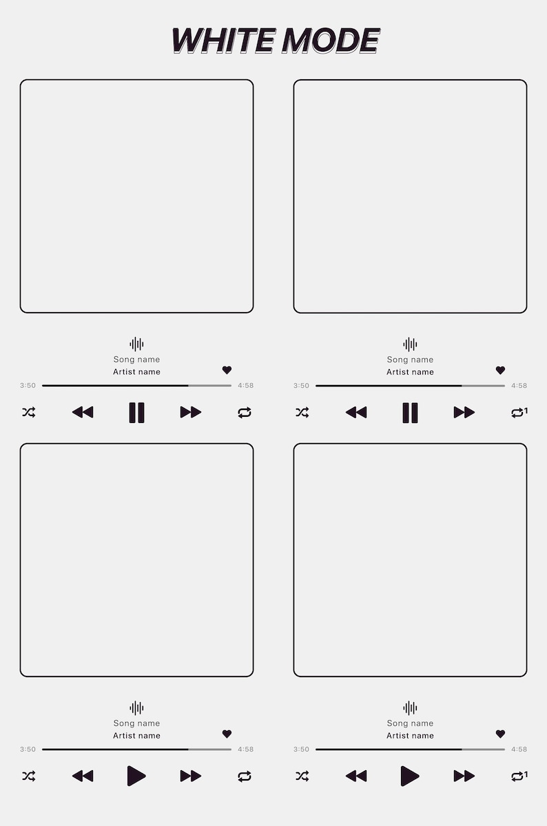 Music Player Svg Png Audio Control Square Album Song Cover Audio ...