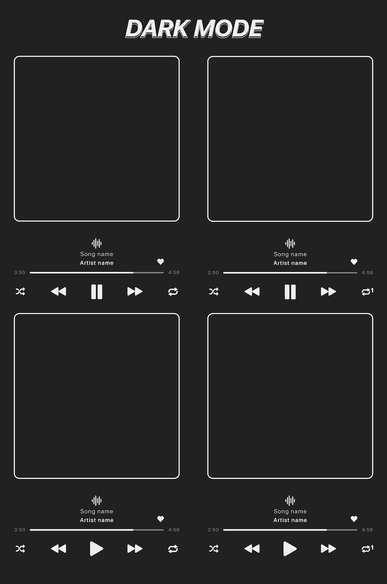 Music Player Svg Png Audio Control Square Album Song Cover Audio ...