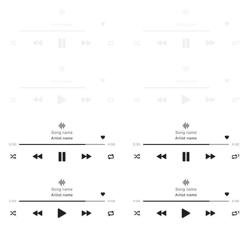 Music Player Svg Png Audio Control Svg Play Buttons Bundle Audio ...