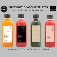 Juice Label - Etsy