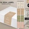 Box Seal Labels Template Editable Canva, Mailer Box Label Stickers ...