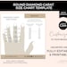 Editable Diamond Carat Size Chart Template Canva, Printable Round ...