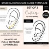 Editable Bangle Size Chart Template Canva, Printable Bracelet Size ...