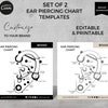 Editable Bangle Size Chart Template Canva, Printable Bracelet Size ...
