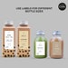 Editable Boba Milk Tea Bottle Labels Template Canva, Drinks Label ...