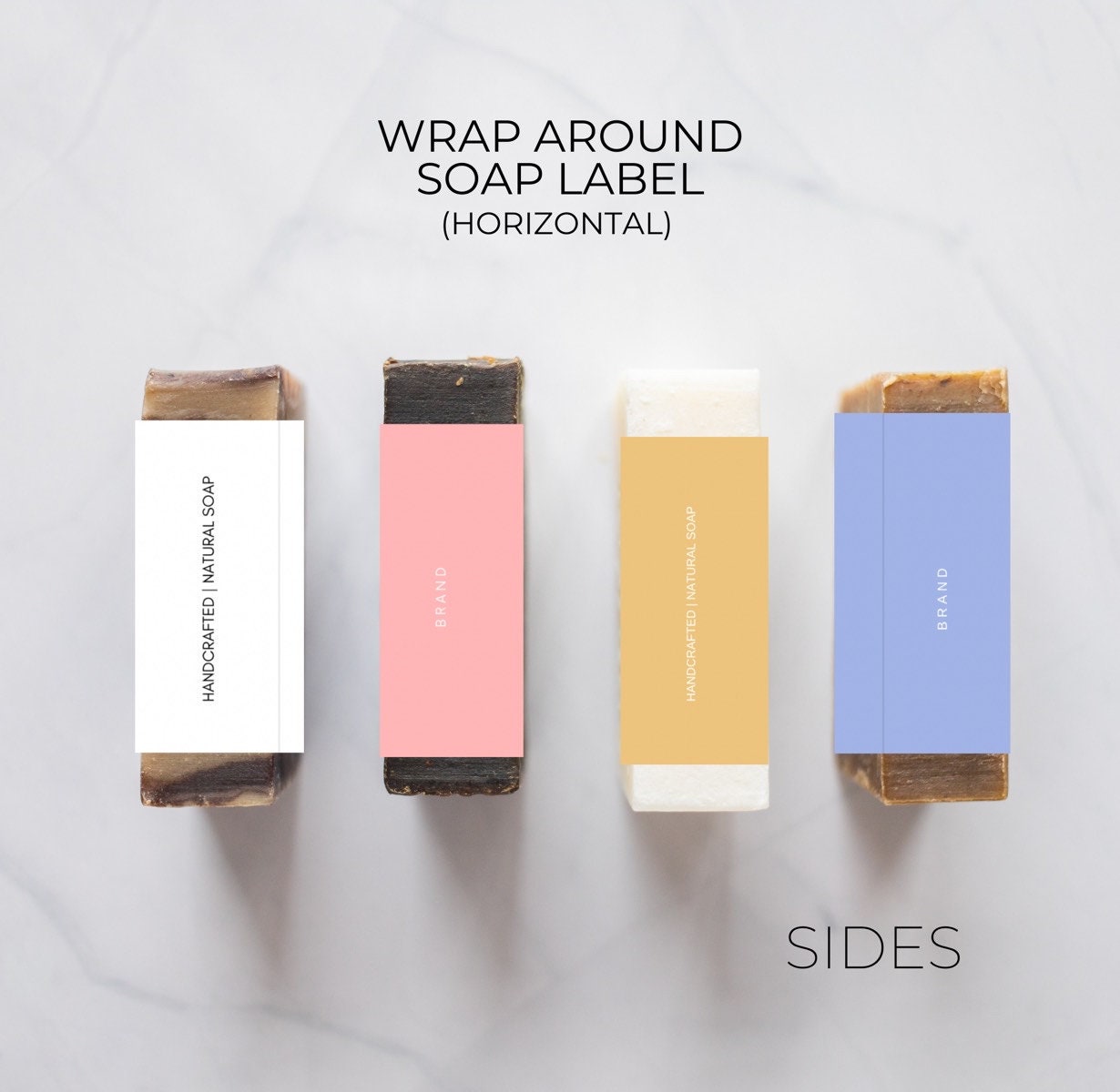 Bar Soap Label Template Canva Editable, Soap Sleeve Labels Printable ...