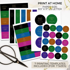 Editable Candle Tin Labels Template Canva, Modern Candle Label Stickers ...