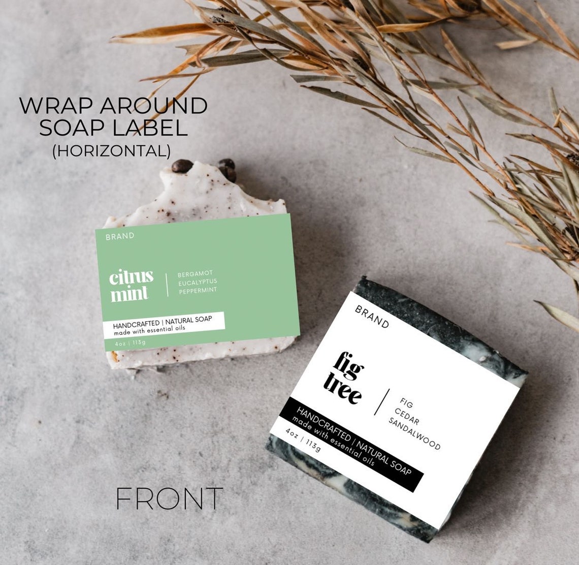 Bar Soap Label Template Canva Editable Soap Sleeve Labels - Etsy