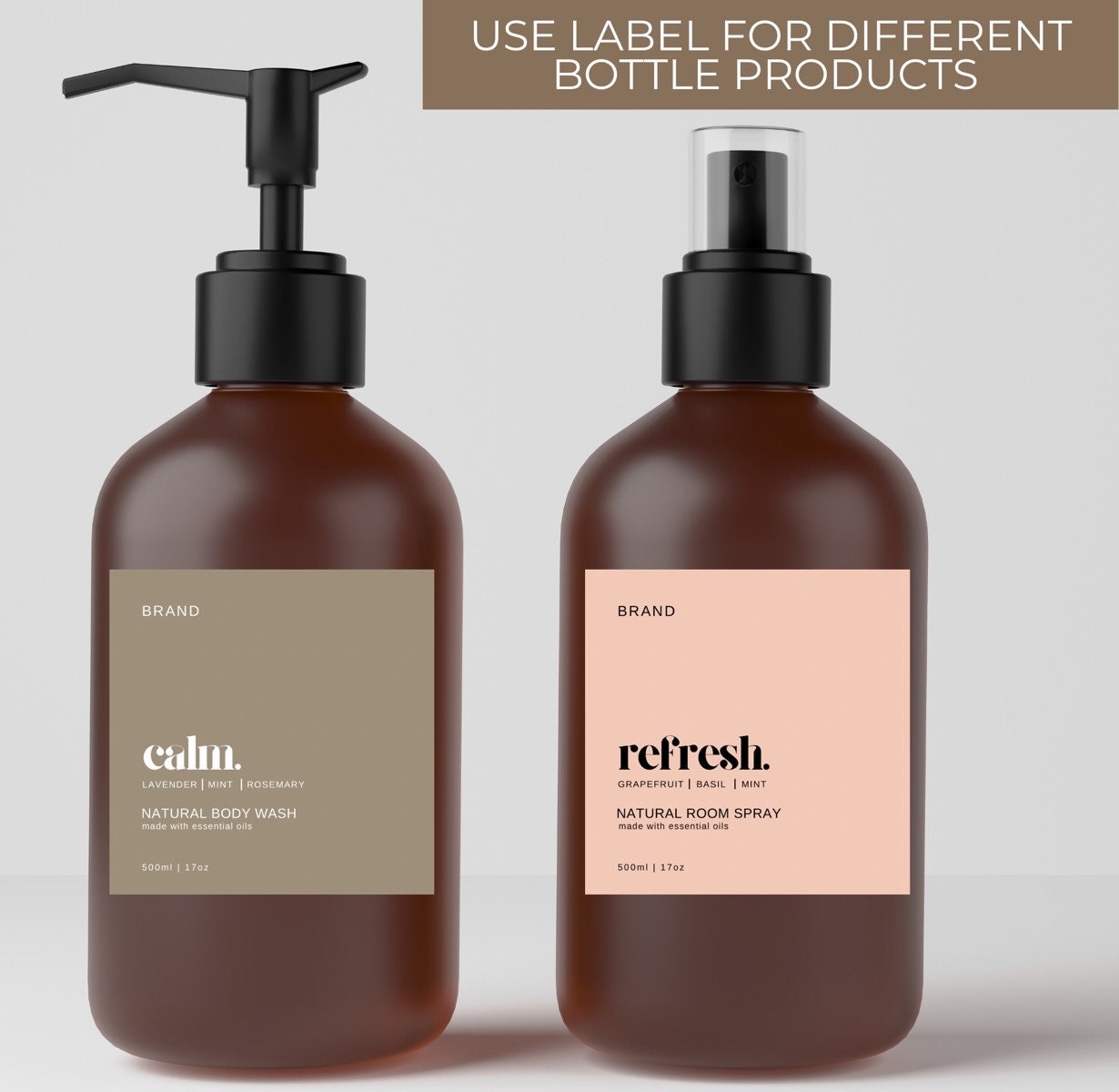 Minimalistic Hand Soap Bottle Labels Template Editable, Hand Wash Body ...
