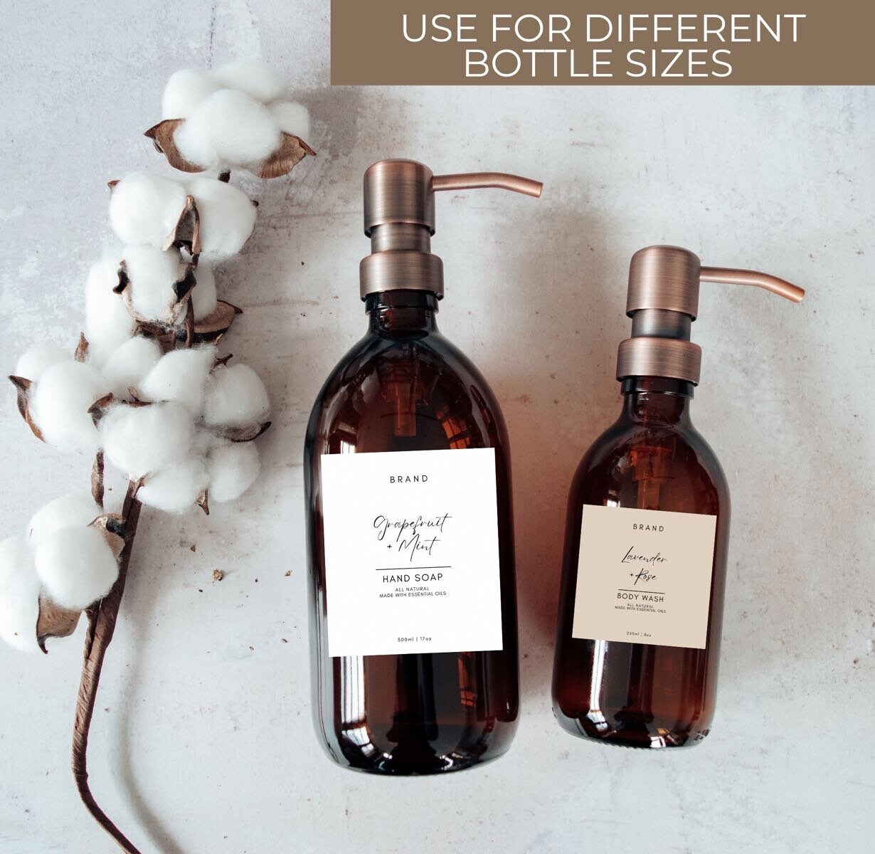 Editable Hand Soap Bottle Labels Template Canva, Hand Wash Body Lotion ...