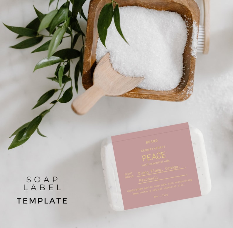 Editable Soap Label Template Canva Bar Soap Labels Printable - Etsy