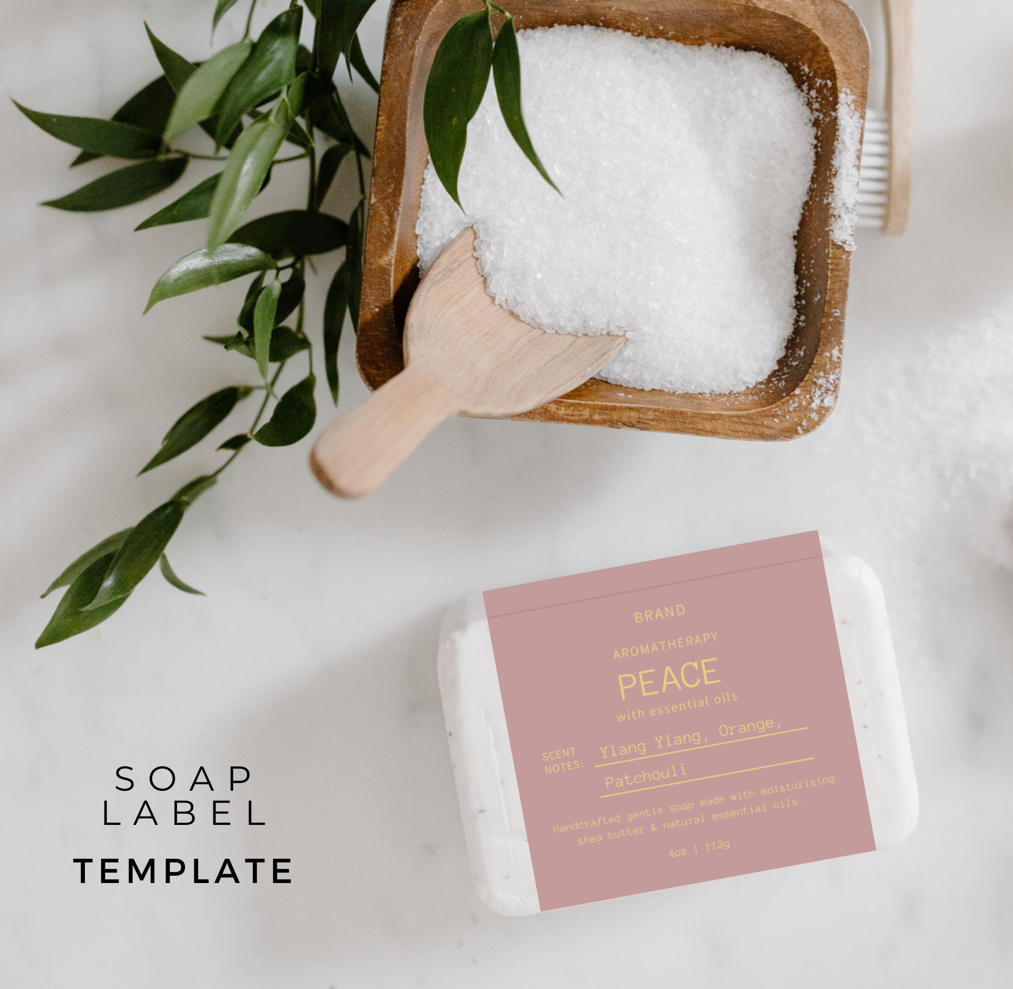 Editable Soap Label Template Canva, Bar Soap Labels Printable, Soap ...