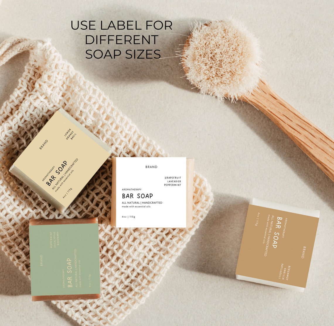 Editable Soap Label Template Canva Bar Soap Labels Printable - Etsy