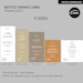 Editable Iced Coffee Bottle Labels Template Canva, Drinks Label Design ...