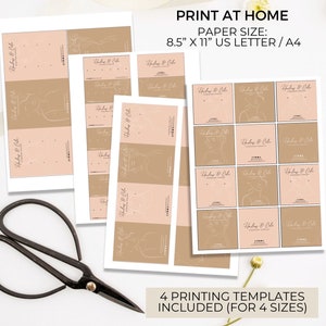 Editable Earrings Display Card Template Canva, Printable Earrings Label ...