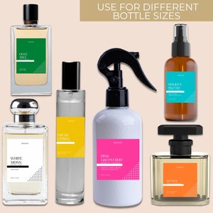 Editable Spray Bottle Labels Template Canva, Room Linen Body Spray ...