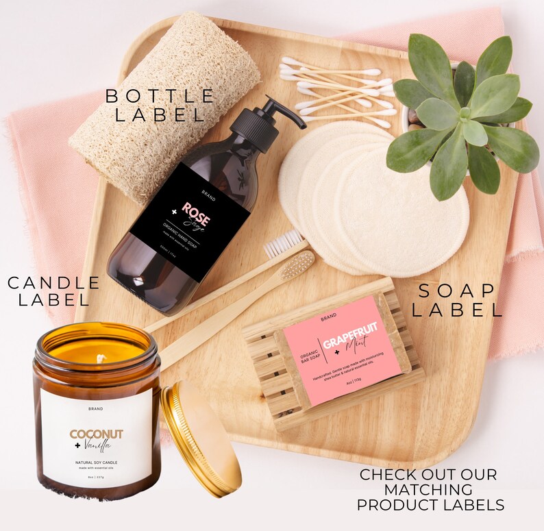 Editable Cosmetic Jar Label Template Canva, Printable Product Label ...