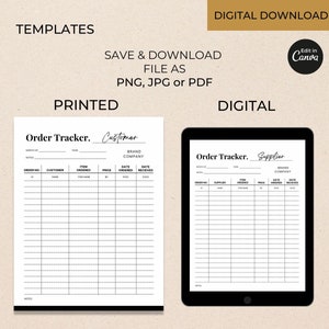 Editable Order Form Template Canva, Printable Customer Sales Invoice ...