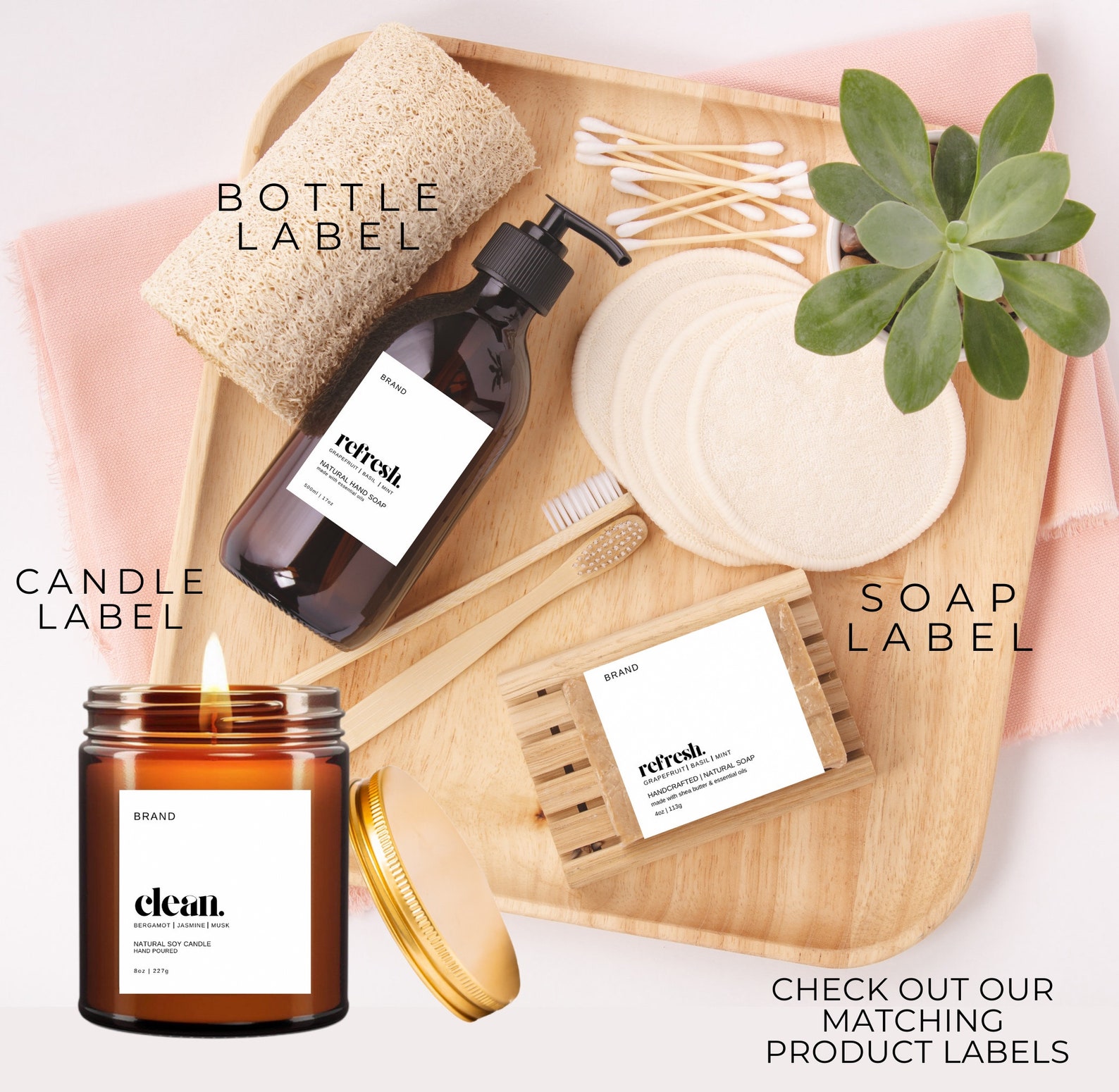 Cosmetic Jar Label Template Canva Editable Printable Product - Etsy