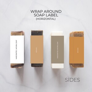 Bar Soap Label Template Canva Editable, Soap Labels Printable, Wrap ...