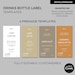 Editable Iced Coffee Bottle Labels Template Canva, Drinks Label Design ...
