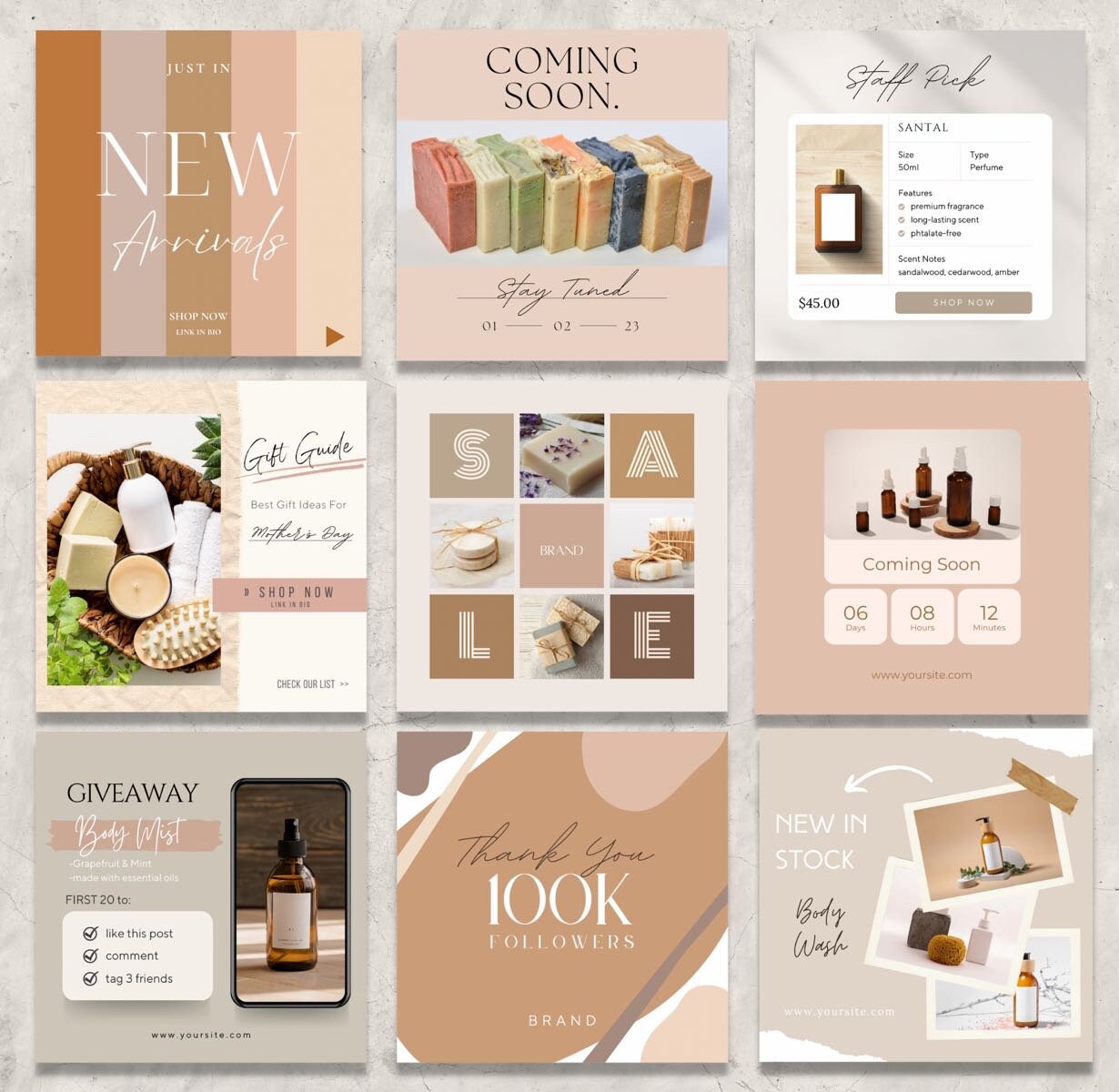 Editable Instagram Templates for Business Product, Instagram Post ...