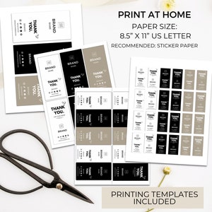 Editable Box Seal Labels Template Canva, Custom Mailer Box Label ...