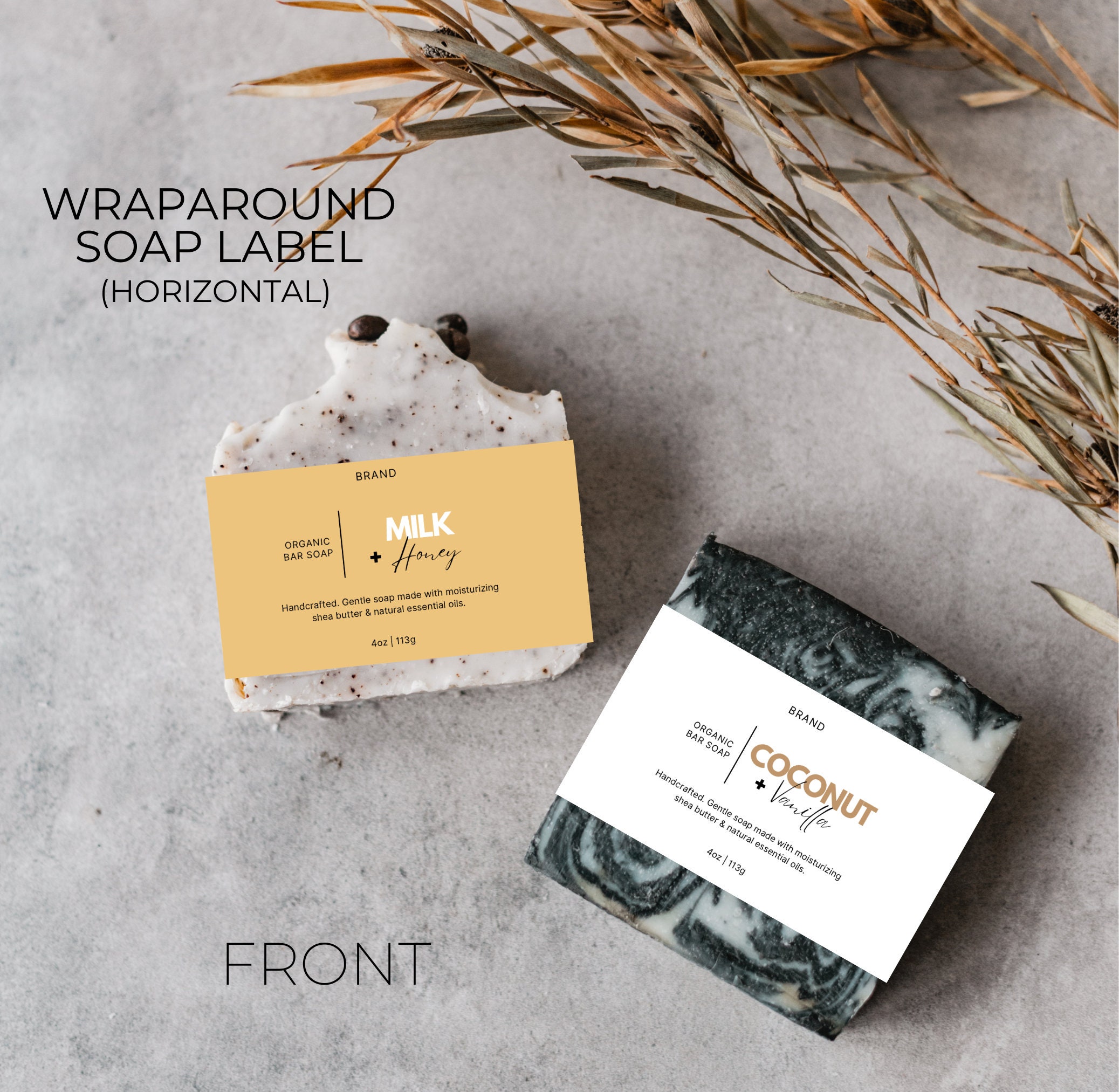 Bar Soap Labels Template Editable Soap Sleeves Label - Etsy