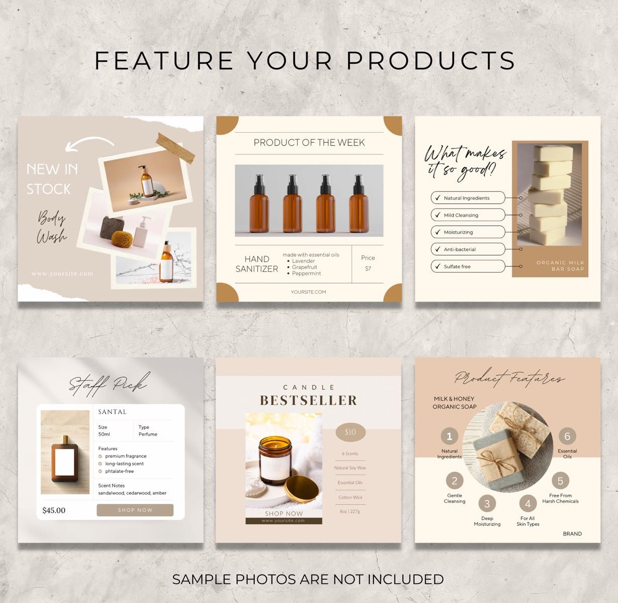 Editable Instagram Templates for Business Product, Instagram Post ...