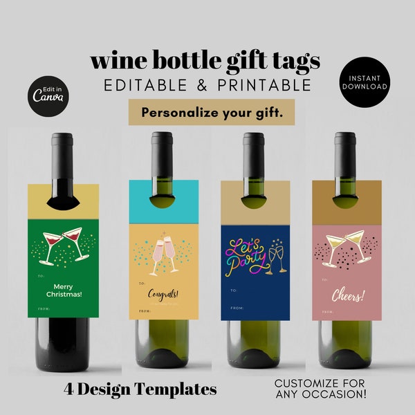 Bottle Neck Labels - Etsy