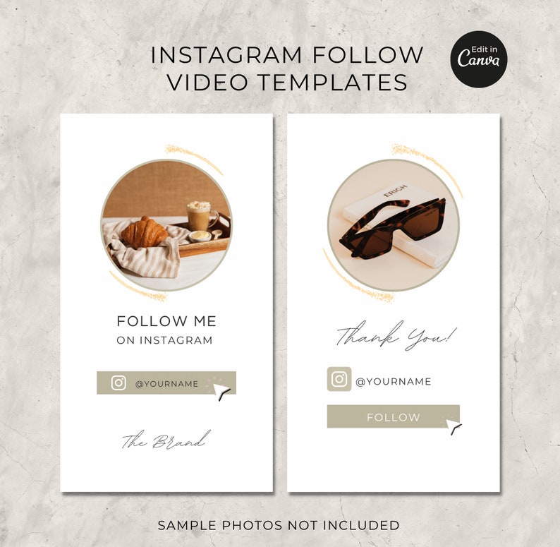 Follow Me on Tiktok Template Canva, Editable Tiktok Video Templates ...