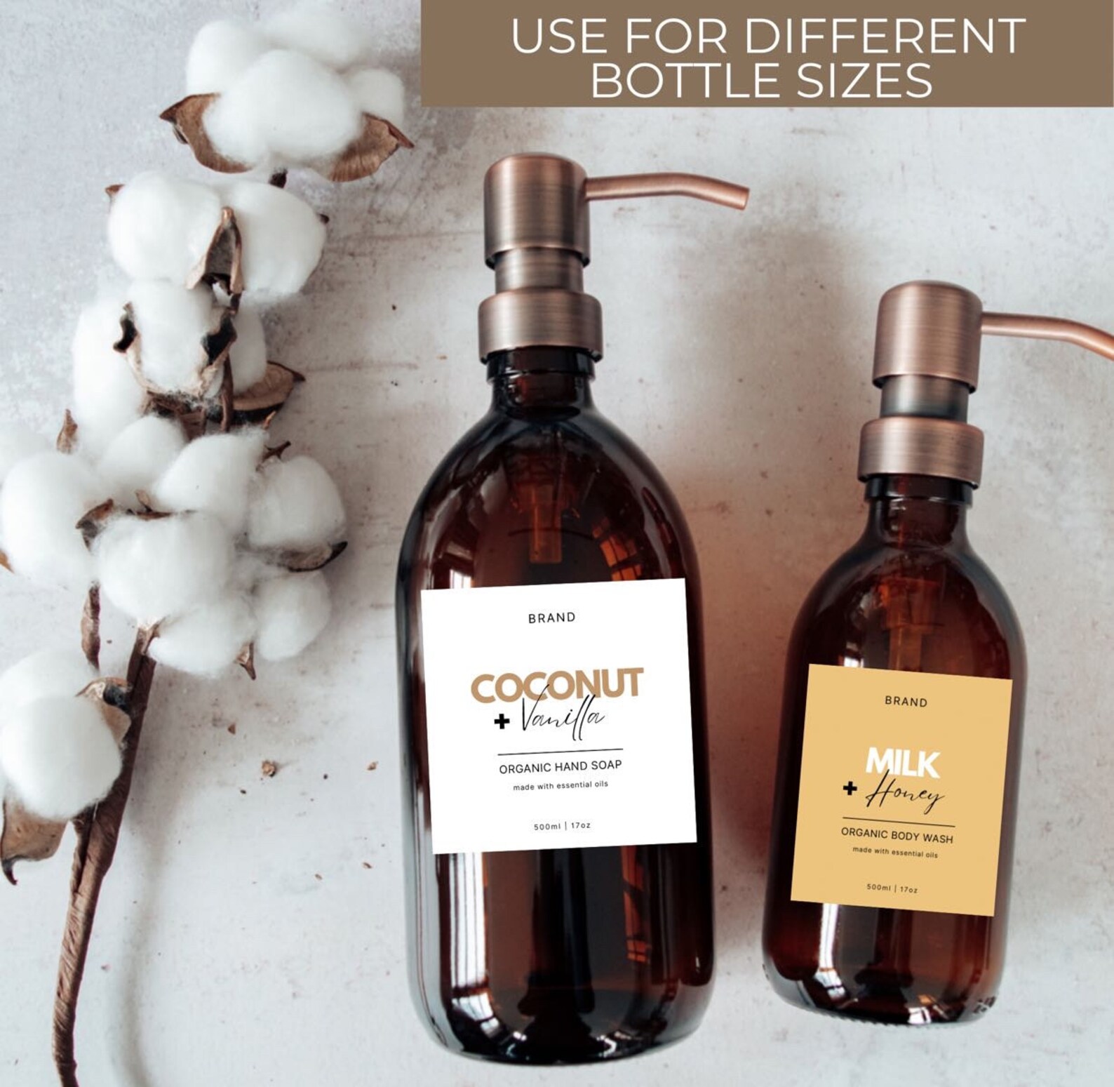 Printable Hand Soap Bottle Labels Template Canva Editable - Etsy