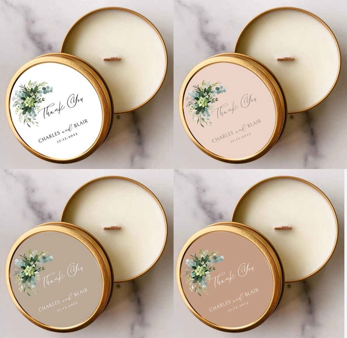 Personalized Wedding Favors Label Canva Template Editable - Etsy