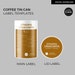 Editable Coffee Tin Can Labels Template Canva, Custom Coffee Labels ...