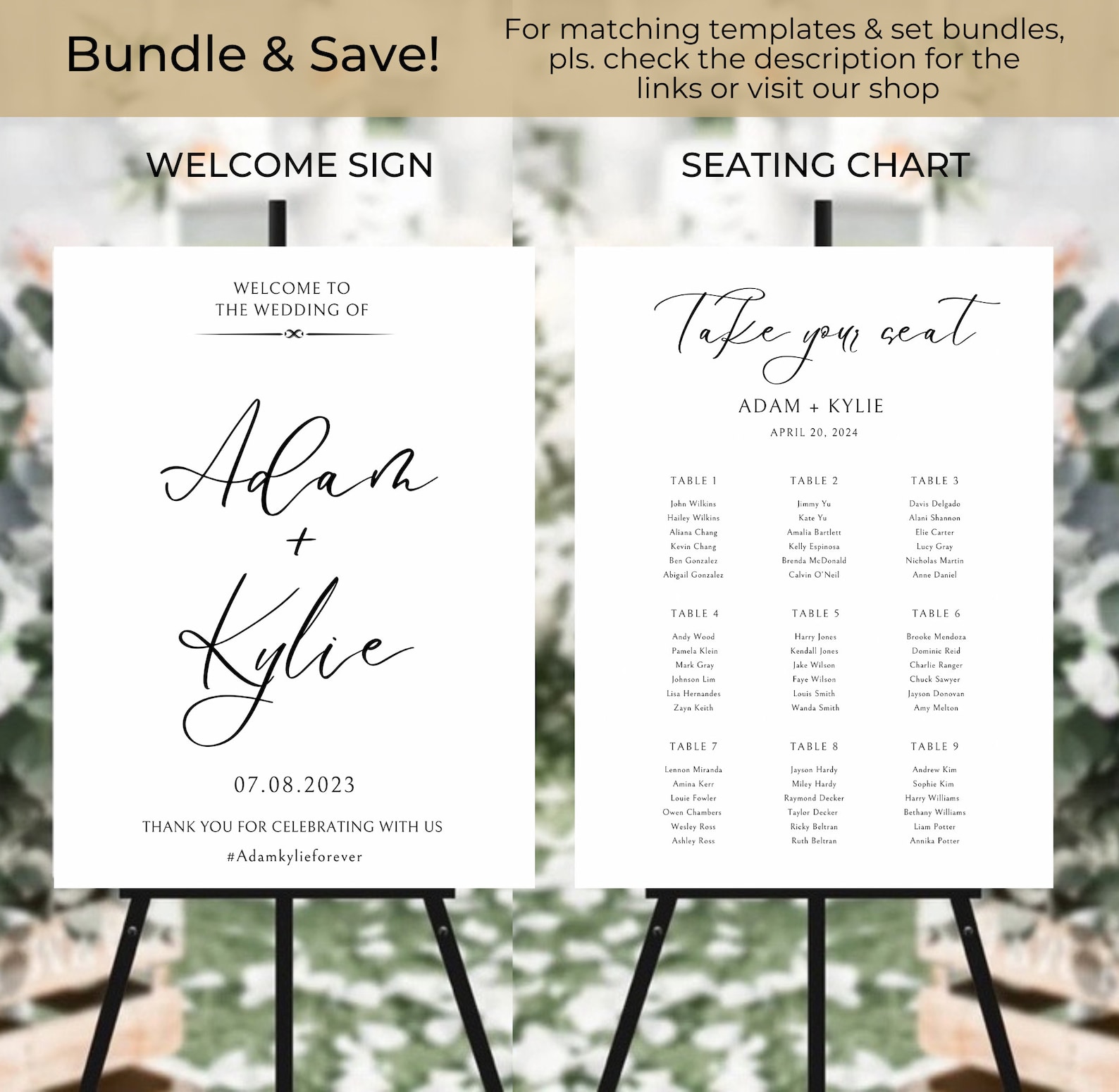 Editable Wedding Guest Seating Chart Template Canva, Printable Wedding ...